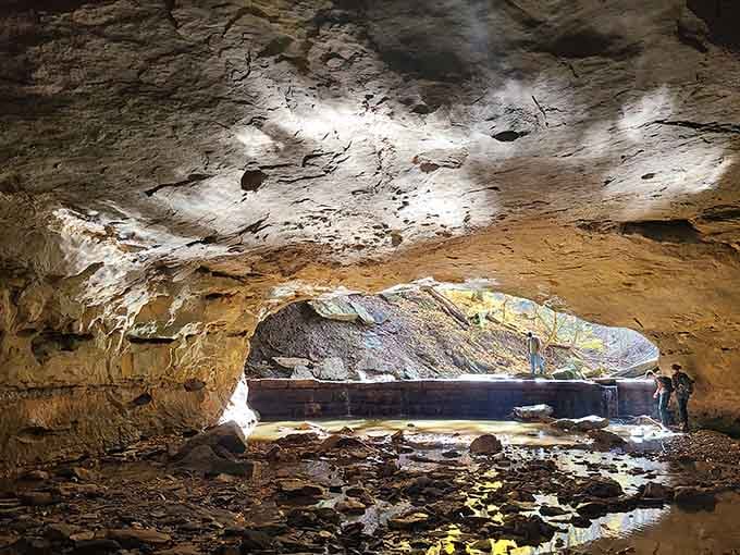 Step inside Devil's Icebox and feel the temperature drop like opening nature's own refrigerator on a sweltering day.