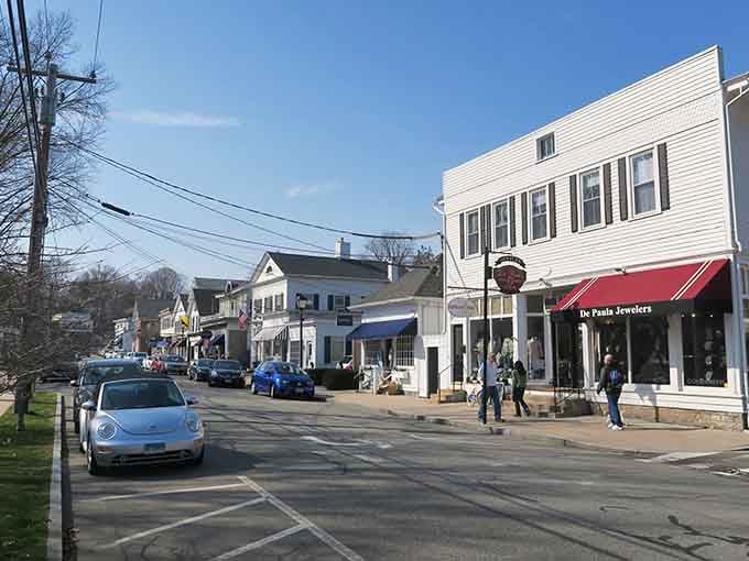 Main Street Essex rolls out the red carpet with classic New England charm that makes every visitor feel wonderfully important.