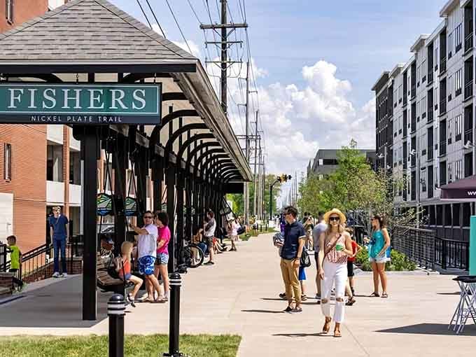 The Nickel Plate Trail beckons with shade and community, where neighbors become walking buddies naturally.