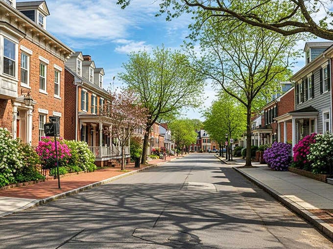Tree-lined residential streets bloom with azaleas, creating a springtime spectacle worthy of any European garden tour destination.