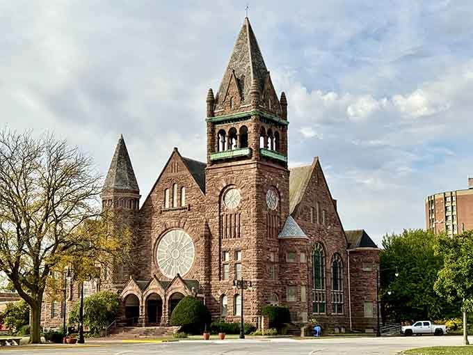 That magnificent clock tower rises like a Victorian-era beacon, reminding you that craftsmanship never goes out of style.