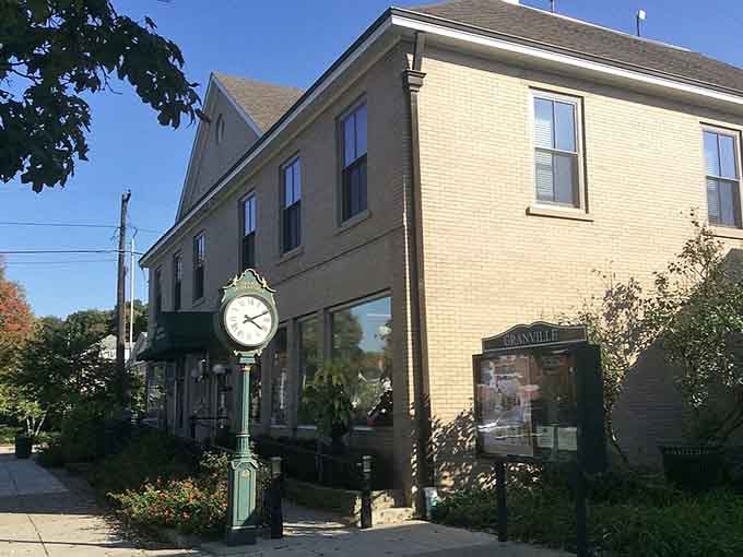 That vintage clock stands sentinel over downtown, reminding everyone that here, time moves at a gentler pace.
