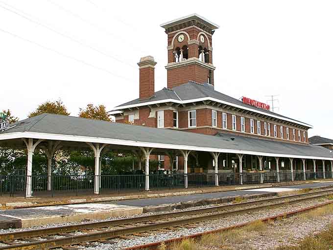 This stunning brick depot with its iconic clock tower stands as Green Bay's beautiful reminder of railroad glory days.