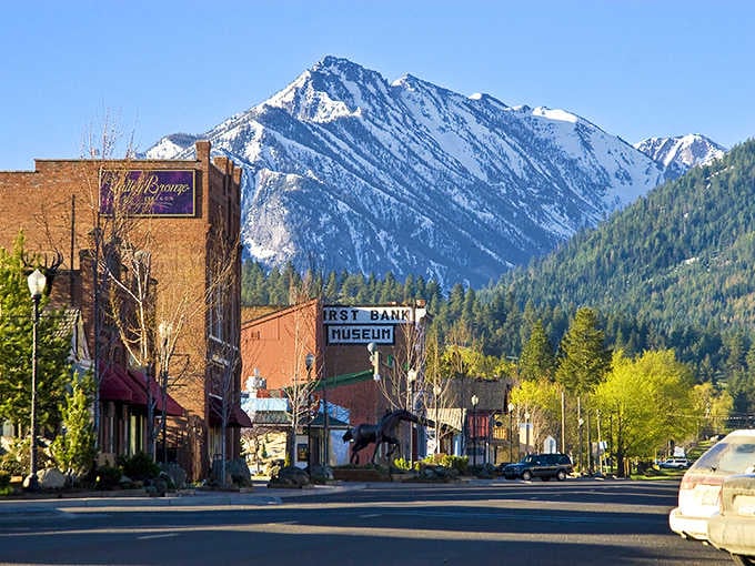 The First Bank Museum anchors this mountain town where bronze sculptures outnumber the traffic lights by a mile.