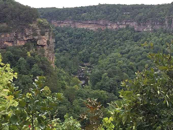 Ancient rock faces tower above the valley floor, reminding travelers that some views require a little elevation gain.