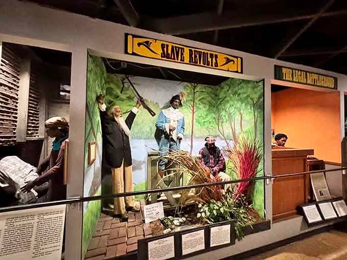 The museum's exhibits capture the courage and determination of those who fought for freedom and equality throughout history.