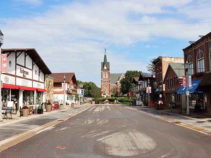 Swiss-inspired buildings line streets so clean you could eat bratwurst off them, though we recommend using a plate instead.
