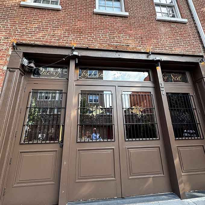 The brick facade and ornate ironwork create an atmosphere so romantic, proposals here probably outnumber the dinner reservations nightly.