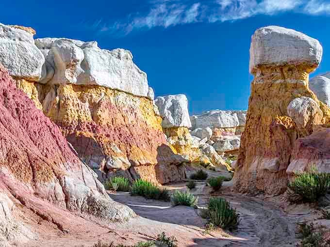 These mushroom-capped towers rise from the prairie like something Dr. Seuss dreamed up after visiting Mars.