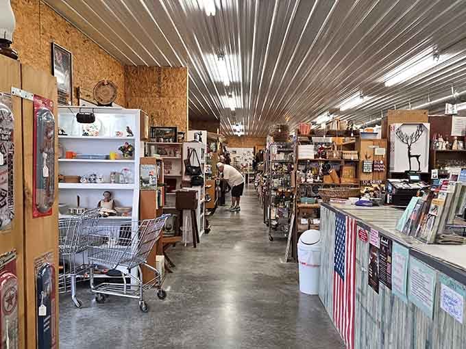 Another endless aisle of possibilities where that old shopping cart might just become your best friend for the day.