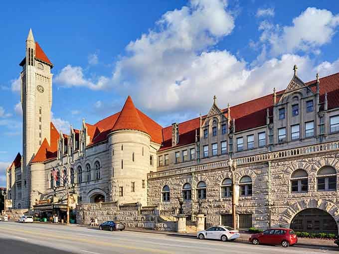 Union Station's castle-like architecture looks like something from a European postcard, right here in the heartland.