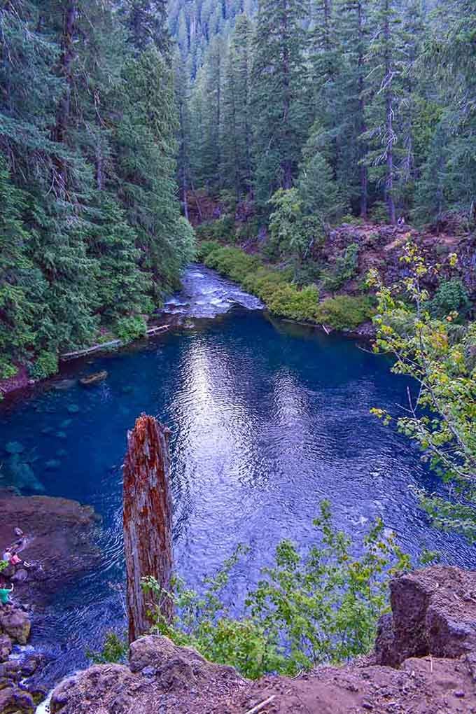 The Blue Pool lives up to its name with water so intensely colored, your camera might actually capture what seems impossible.