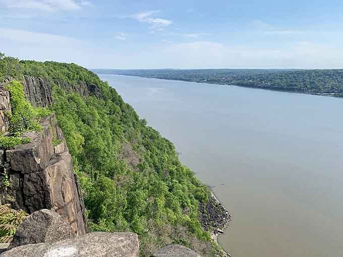 From this dizzying height, the river below looks peaceful—but those 500-foot cliffs remind you who's really boss.