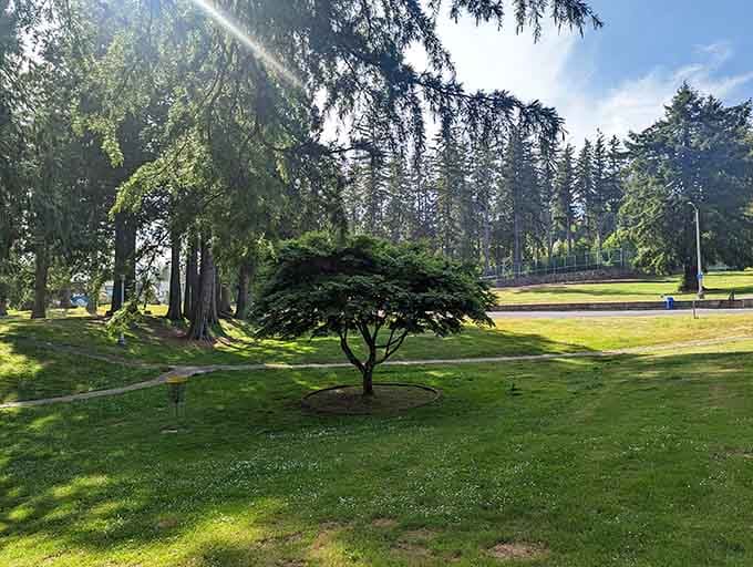 Sam Benn Park offers green space and fresh air without requiring a reservation or a second mortgage payment.