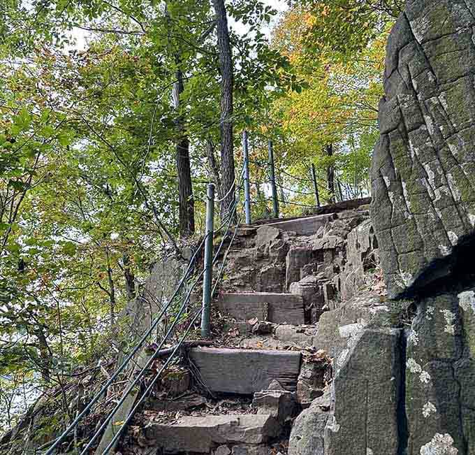 These weathered stone steps have seen more sunrises than most of us have had hot dinners.