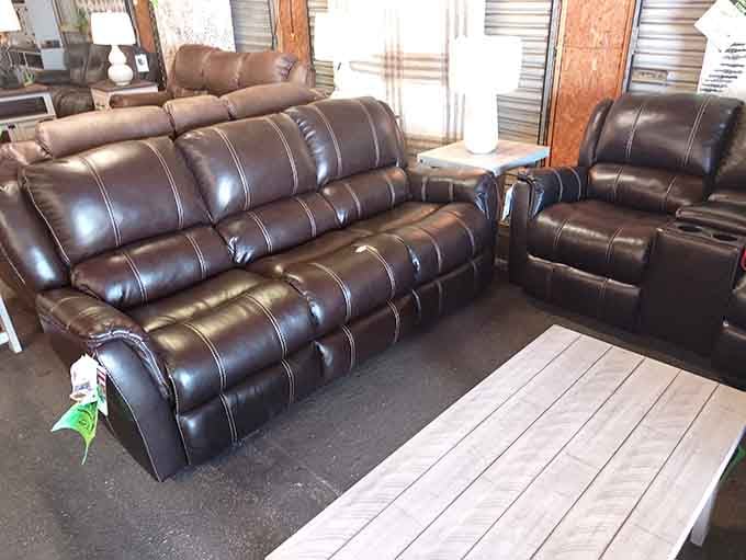 Leather recliners that'll make your living room feel like a movie theater without the sticky floors or overpriced popcorn.