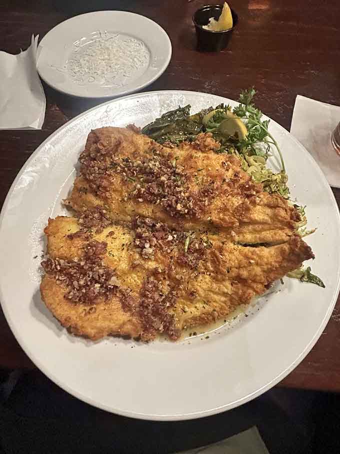 Two golden trout fillets that could make even the most devoted steak lover reconsider their dinner plans entirely.