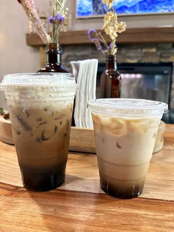 Iced lattes so photogenic they practically demand their own Instagram account before you take that first sip.