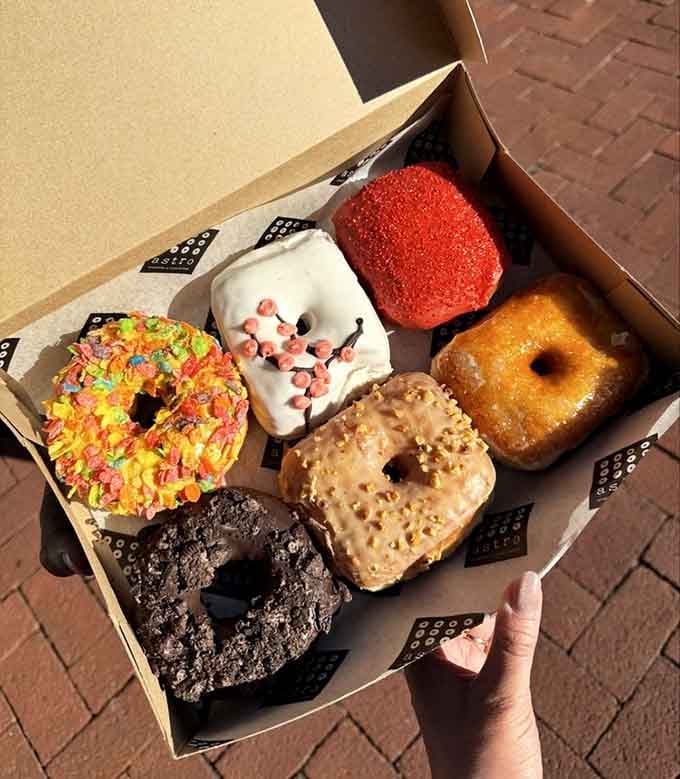 Six pieces of pure temptation, each one a different flavor adventure waiting to make your morning infinitely better.