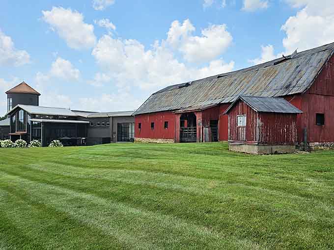 Those red barns at Lux Row prove that bourbon-making can be both rustic and ridiculously photogenic simultaneously.