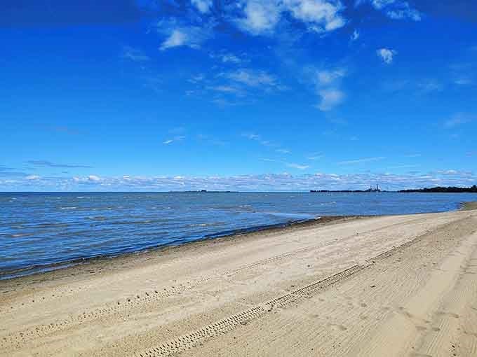 Tobico Lagoon's pristine waters reflect Michigan skies so perfectly you'll question which way is up.