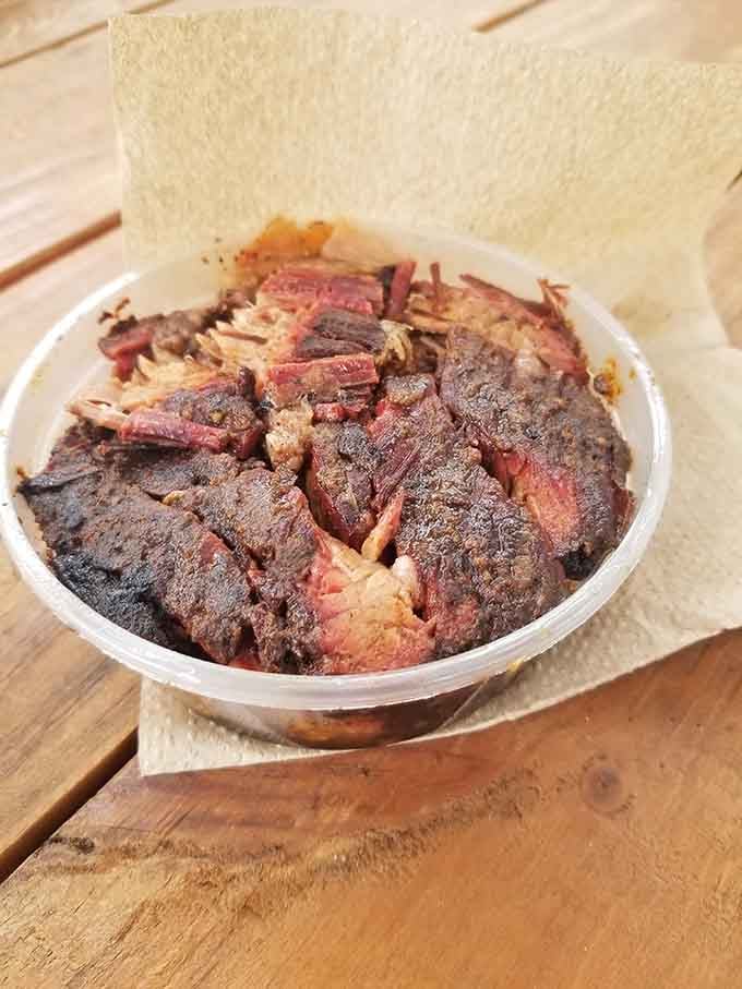 Brisket so tender it makes you question everything you thought you knew about beef.