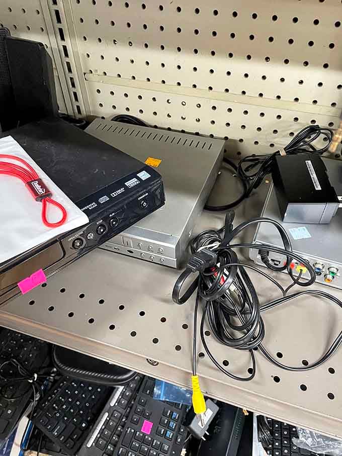 Electronics waiting patiently for their second chance at glory and your entertainment center.