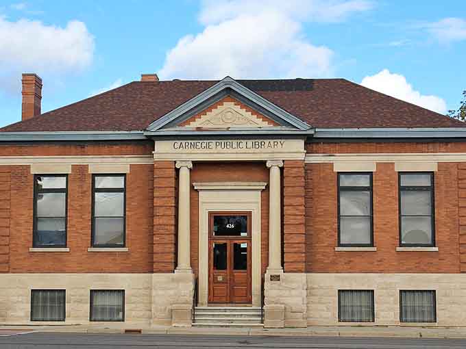 Carnegie's legacy lives on in this beautifully preserved library, proving culture thrives everywhere, not just big cities.