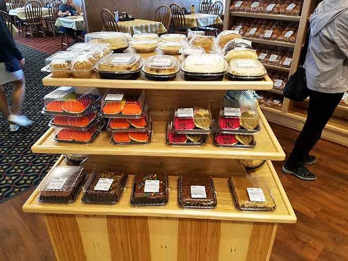 This dessert display looks like it was styled by someone who believes portion control is just a suggestion.