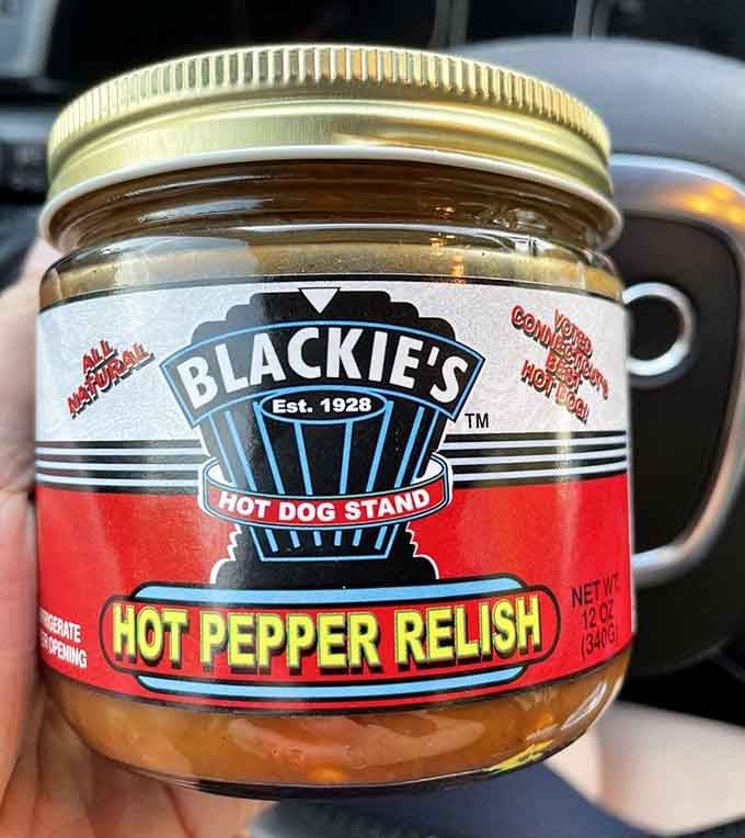 Take home a jar of their hot pepper relish and suddenly every hot dog at home tastes like vacation.