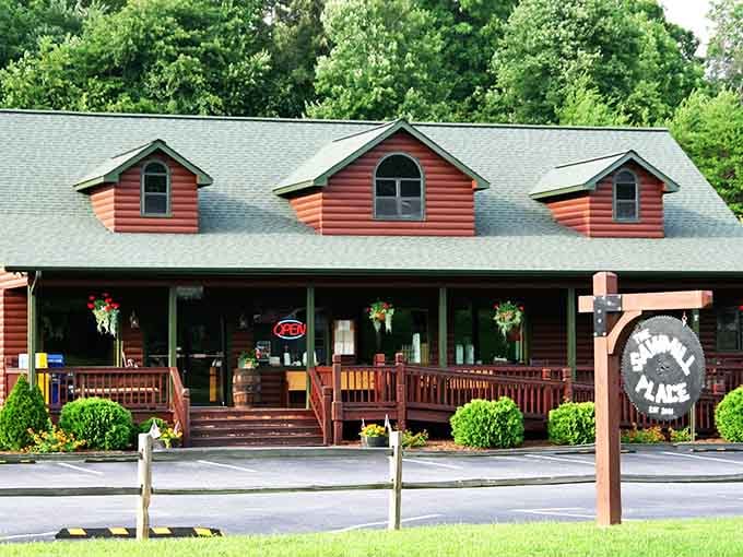 The Sawmill Place looks like someone built a restaurant specifically for folks who appreciate rustic charm and hearty portions in equal measure.
