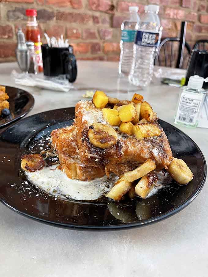 Behold the Captain Crunch French Toast, where childhood nostalgia meets culinary genius in the most delicious way possible.