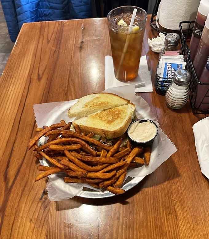 That Cuban melt situation with sweet potato fries proves Bob's isn't playing around with portion sizes or flavor.