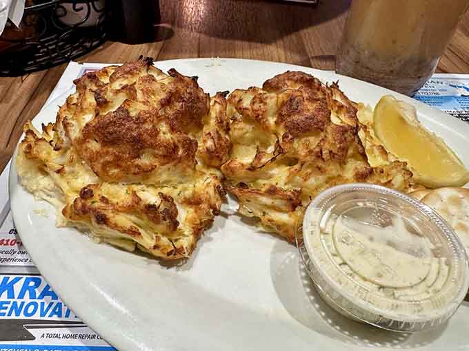 These golden beauties prove Maryland knows its crab cakes, packed with jumbo lump meat and minimal filler interference.