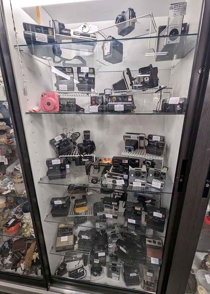 Photography nerds, prepare yourselves: this camera collection spans generations of family vacation documentation and awkward school portraits.