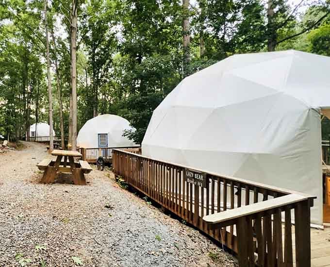 Multiple domes mean you can bring friends without having to actually share your space or snacks.