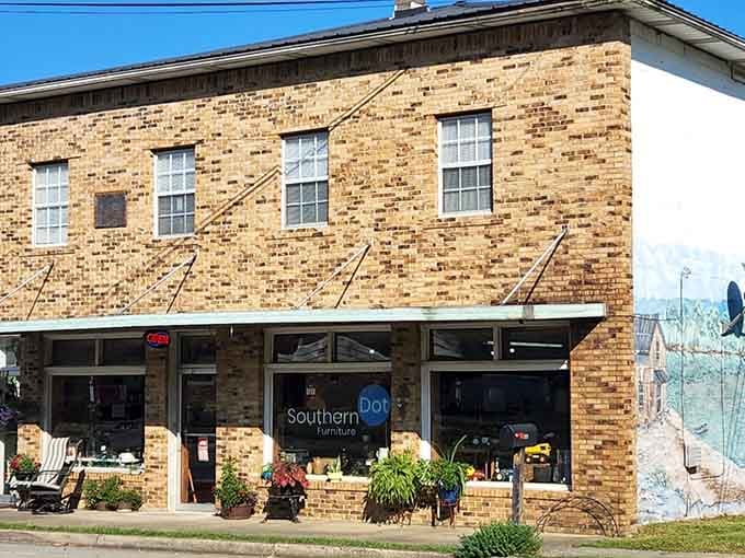 Southern Dot Furniture brings style to Burkesville's brick-lined streets, proving good taste isn't exclusive to big cities.