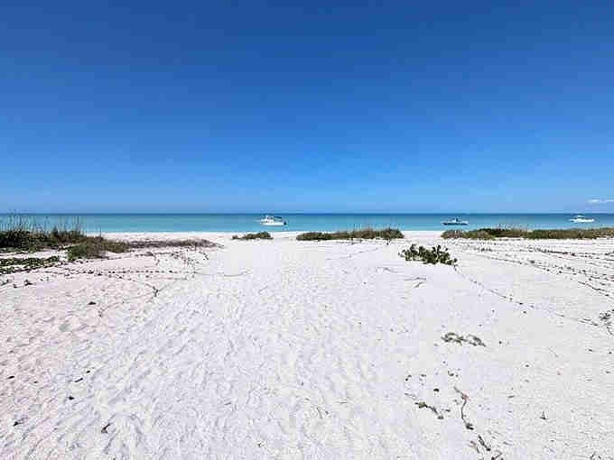 This powdery white sand squeaks underfoot like nature's own welcome mat to absolute tranquility and peace.