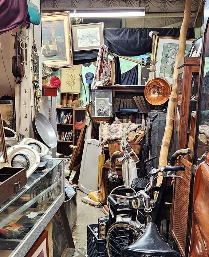 This glorious chaos of vintage treasures proves one person's clutter is another's carefully curated collection.
