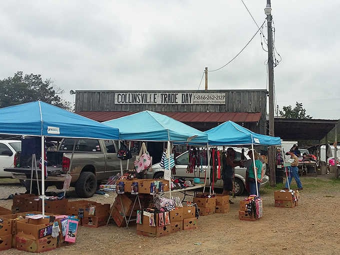Those turquoise tents are your beacon of hope, guiding you toward treasures that'll make your garage sale finds look downright amateur.