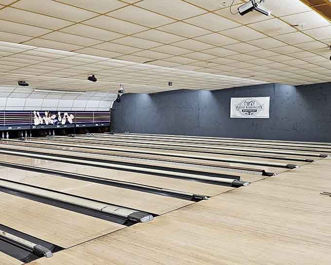 Pristine lanes that would make any serious bowler smile, maintained with obvious care and professional attention.