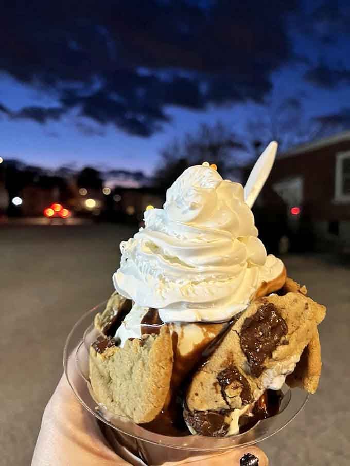 When cookies meet ice cream and hot fudge in a waffle bowl, you've basically found the meaning of life.