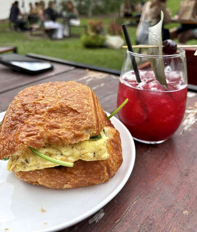 Golden croissant meets perfectly cooked eggs in a breakfast sandwich that'll ruin all other breakfast sandwiches forever.