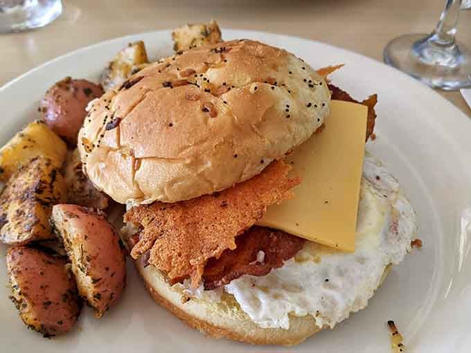 Behold The Doc Taylor Sandwich: proof that sometimes bigger really is better when it comes to breakfast.