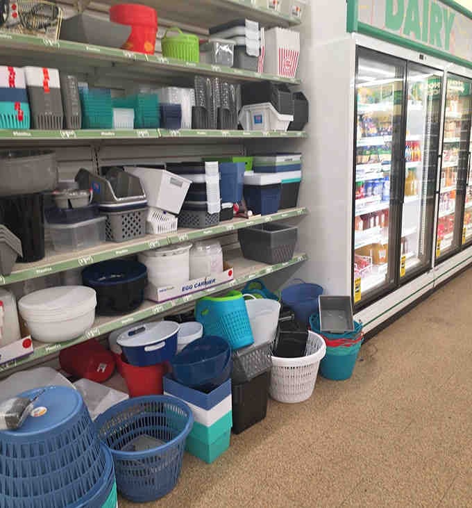 Storage bins in every color create a rainbow of organizational possibilities for your chaotic closets and cabinets.