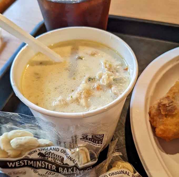 This creamy, seafood-loaded chowder could make a New England fisherman weep tears of joy into his bowl.