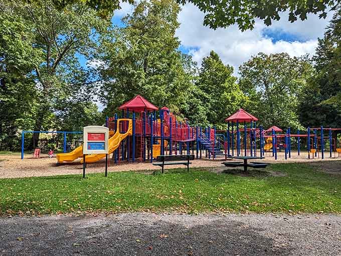 A playground where kids can actually be kids without needing a tablet to stay entertained for five minutes.
