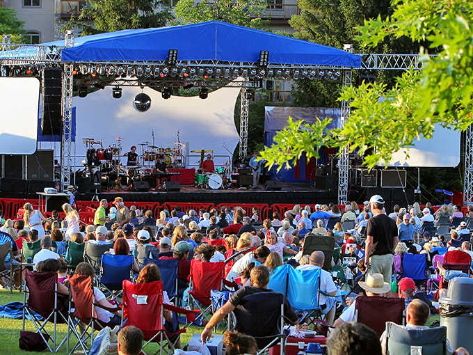 Summer concerts draw crowds who remember when lawn chairs and good music were all the entertainment anyone needed.