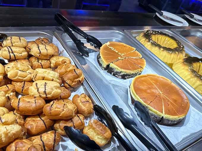 Golden pastries lined up like soldiers ready to march straight into your heart and stomach simultaneously.