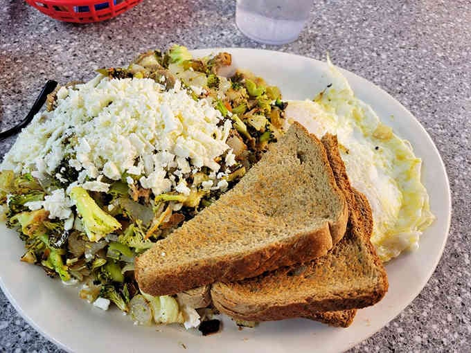 Gyro Hippie Hash proves that sometimes the wildest flavor combinations create the most beautiful breakfast marriages.
